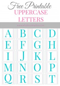 Free Printable Alphabet Letters A to Z