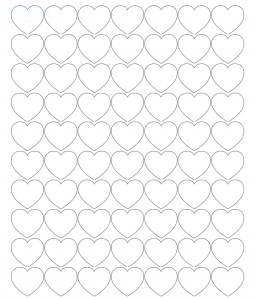 Printable Heart Shapes - Tiny, Small & Medium Outlines - What Mommy Does