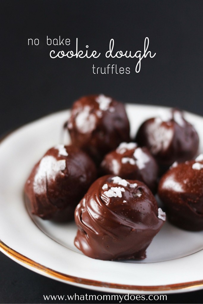 No Bake Cookie Dough Truffles - What Mommy Does