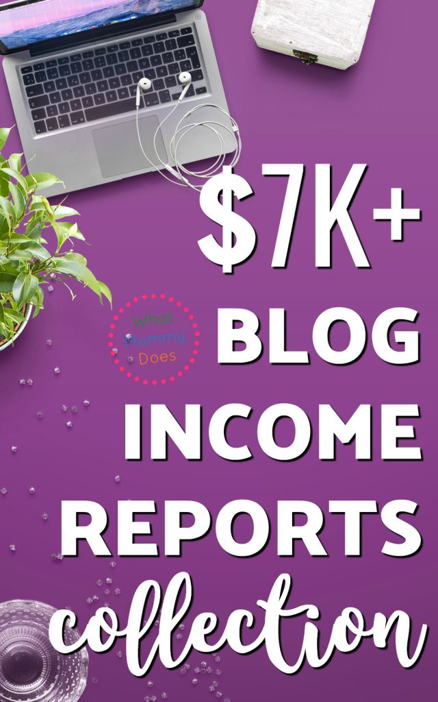 Monthly Blog Income Reports for WhatMommyDoes.com