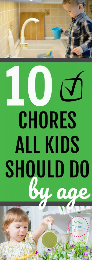 List of 10 Everyday Chores Kids Can Do by Age to Build Character ...