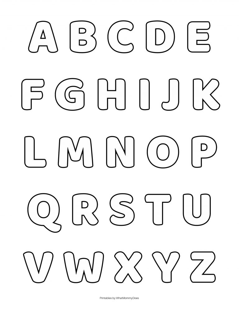 Free Alphabet Printables – Letters, Worksheets, Stencils & ABC Flash ...