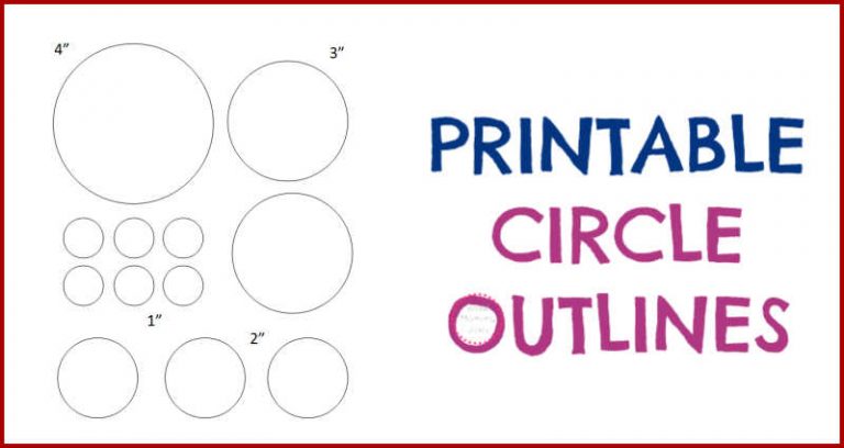Free Printable Circle Templates - Large and Small Stencils