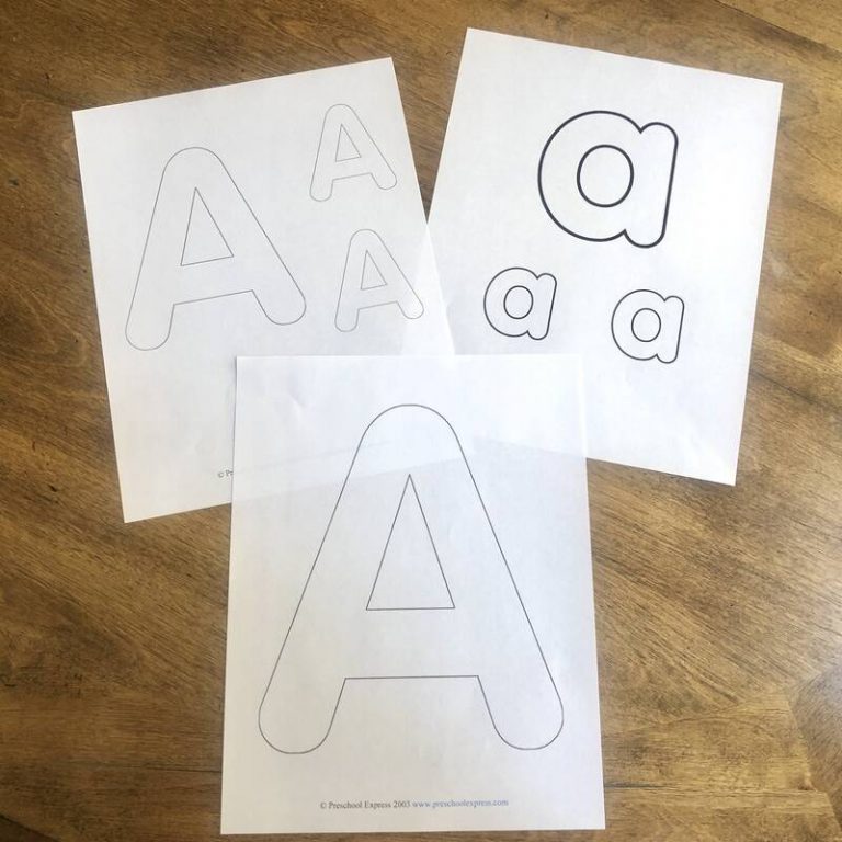 Free Alphabet Printables – Letters, Worksheets, Stencils & ABC Flash ...