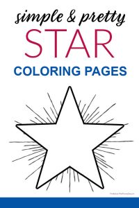 Simple Star Coloring Pages for Kids {So Cute!} - What Mommy Does