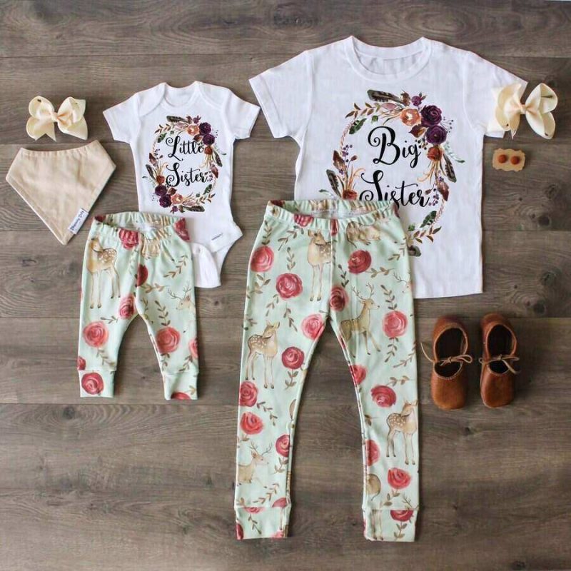 Adorable Matching Big Sister + Little Sister Outfits - What Mommy Does